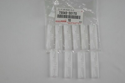 GENUINE TOYOTA / LEXUS WINDSHIELD SIDE MOULDING CLIPS 10 x 7554530170 ...