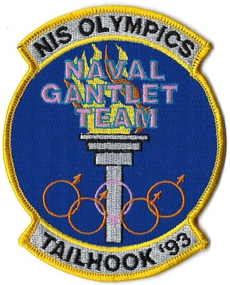 US NAVY TAILHOOK 93 NIS OLYMPICS NAVAL GANTLET TEAM MILITARY PATCH | eBay