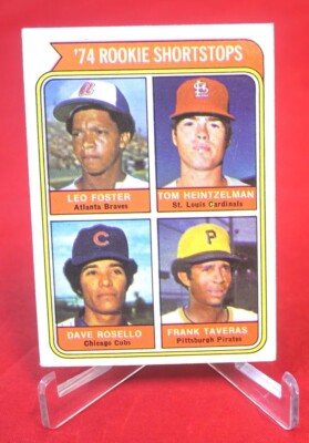 Leo Foster Rookie Shortstops 1974 Baseball Card TOPPS #607 Fair | eBay