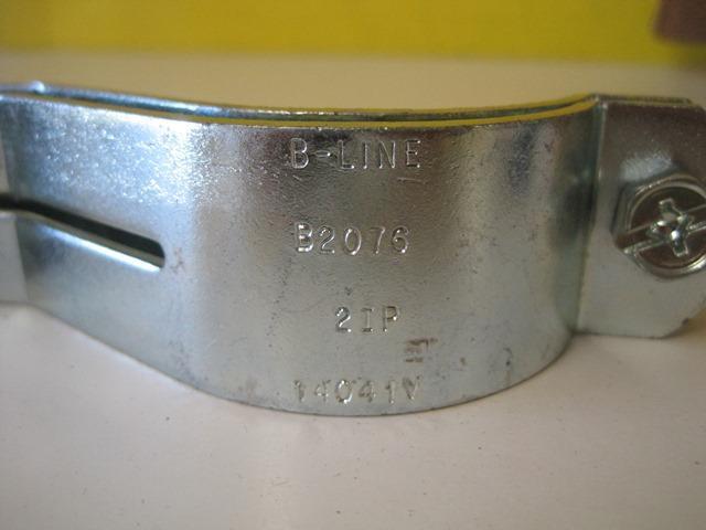 B-LINE B2013 2" STD 2 3ip LOT OF 8 CONDUIT HANGER STRUT CLAMP STRAPS ...