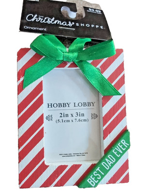Best Dad Ever Hobby Lobby Photo Frame Ornament | eBay