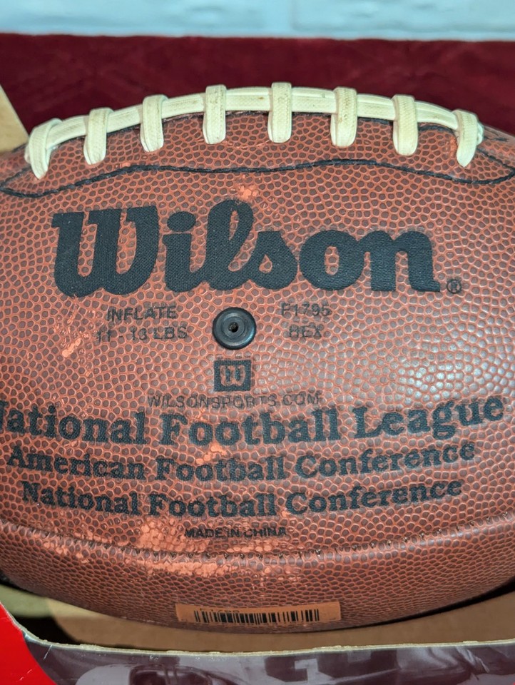 WILSON NFL Football Official Size Super Grip Composite Footballs Double ...