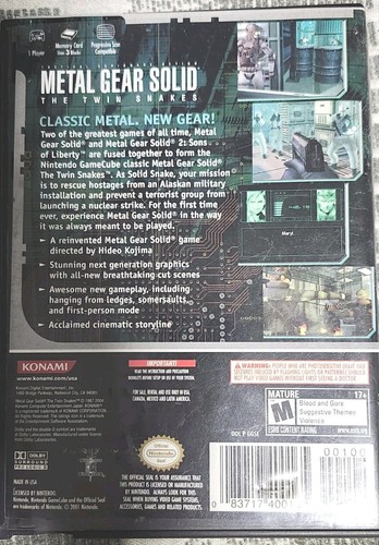 Metal Gear Solid: The Twin Snakes - Nintendo GameCube | eBay