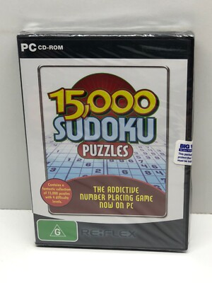 15000 Sudoku Puzzles - PC CD ROM Windows Game Brand New Sealed | eBay ...