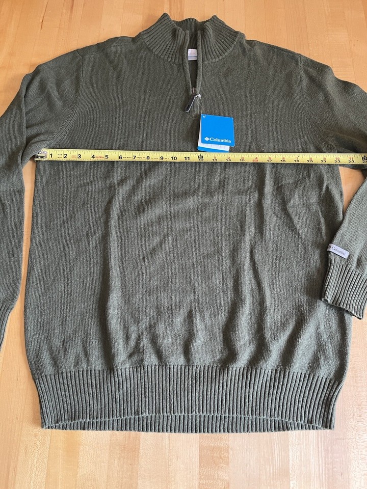 NWT* Columbia Spruce Bluff Half Zip Sweater Green Men’s Large | eBay