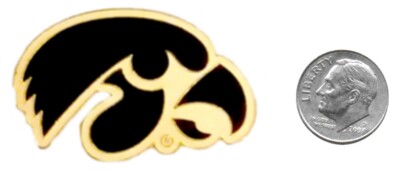 Iowa Hawkeyes Pin Black Motif Head Logo University of Iowa Pins College ...