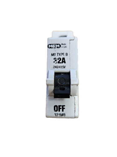 EATON MEM 32A MCB MEM 1 SINGLE POLE M9 TYPE B 321MB (E324) | eBay UK