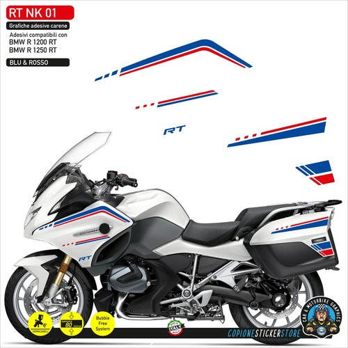 Adhésifs Compatible Moto BMW R 1200 1250 Rt Carénage Valises Bleu Rouge | eBay