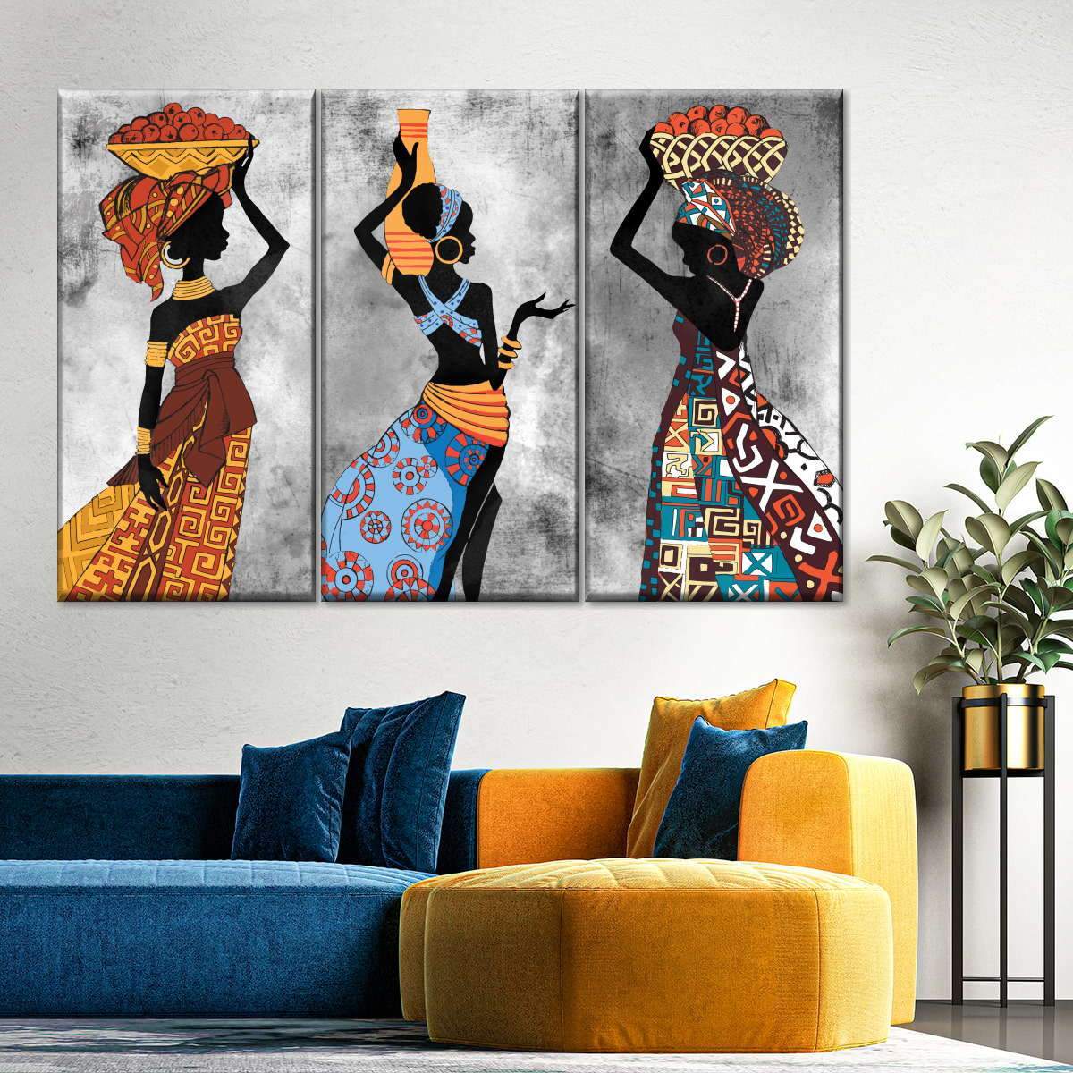 Paintings Of African Women Dancing