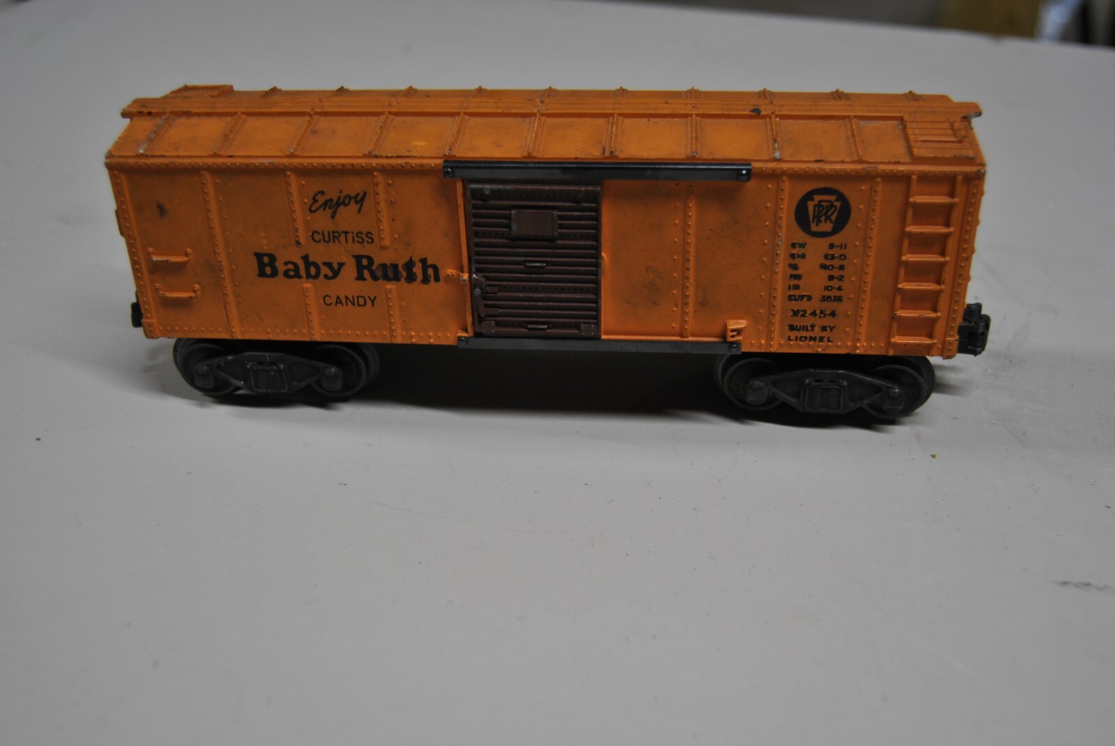 Lionel X2454 Orange w/Brown Door Baby Ruth Box Car for sale online | eBay