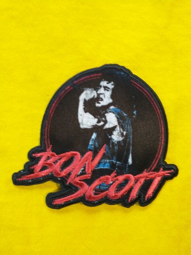 Bon Scott AC/DC Singing 4 x 3.5 Inch Iron On Patch | eBay