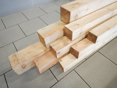 Larch Sided Wooden 12x12 Cross Bar Beam Post Wooden Timber 50-200cm | eBay