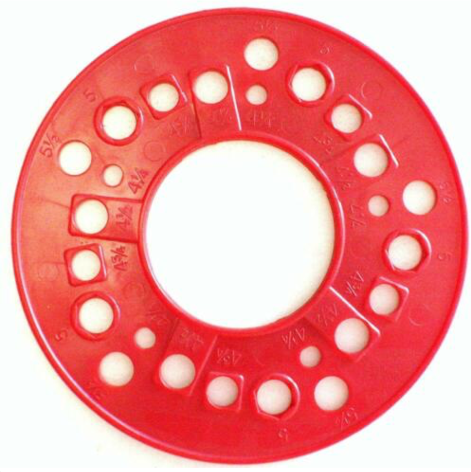 Set of WHEEL BOLT PATTERN TEMPLATE TOOLS Measure Guides American ...