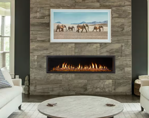 Heat n Glo 36" Mezzo Top Direct Vent Linear Fireplace, Intellfire, NG ...
