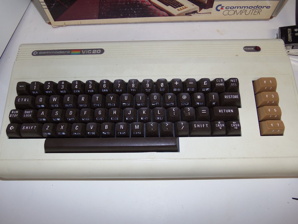 Vintage Commodore VIC-20 The Friendly Home Computer w Cables in ...