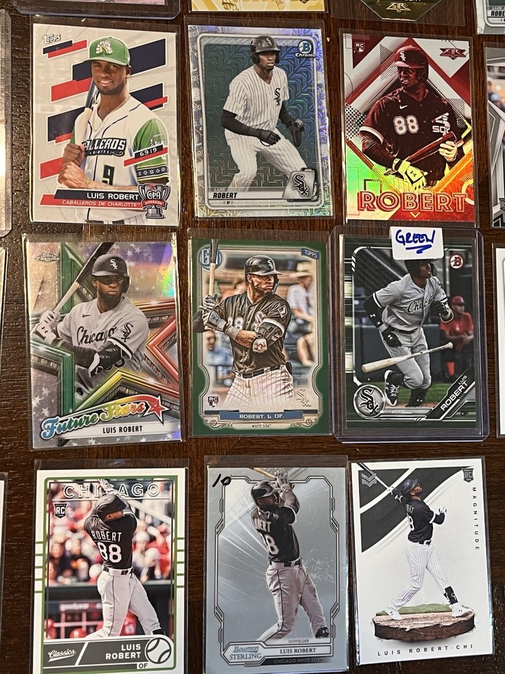 CARD ROOKIE BASEBALL LUIS ROBERT LOT 25 DIFFERENT CARDS ROOKIE | eBay UK