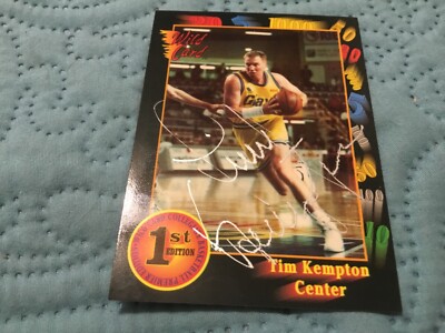 TIM KEMPTON MINT, SIGNED WILD CARD/ NOTRE DAME | eBay