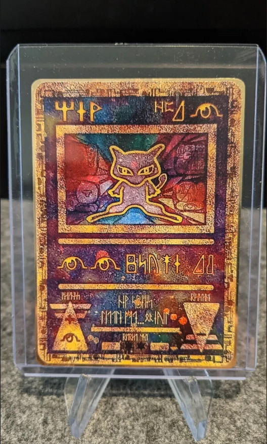 Metal Gold Card- Pokemon Card Ancient Mew Metal Colored Collector's ...