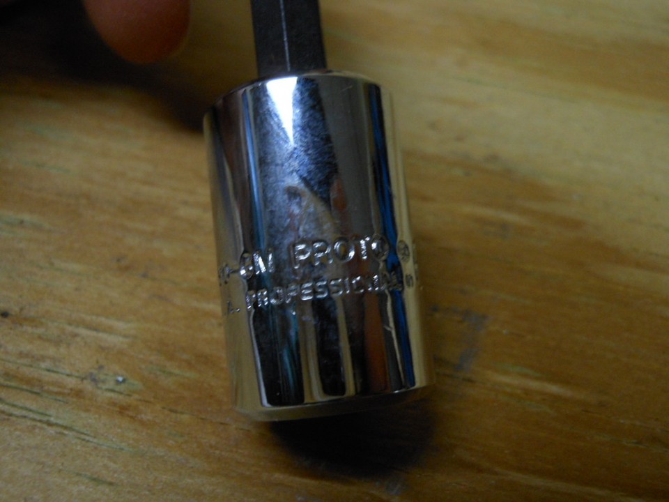 Proto Hex Socket Allen Set 3/8" Dr SAE Metric 7 pc 1/8-5/16" 6-8mm NEW ...