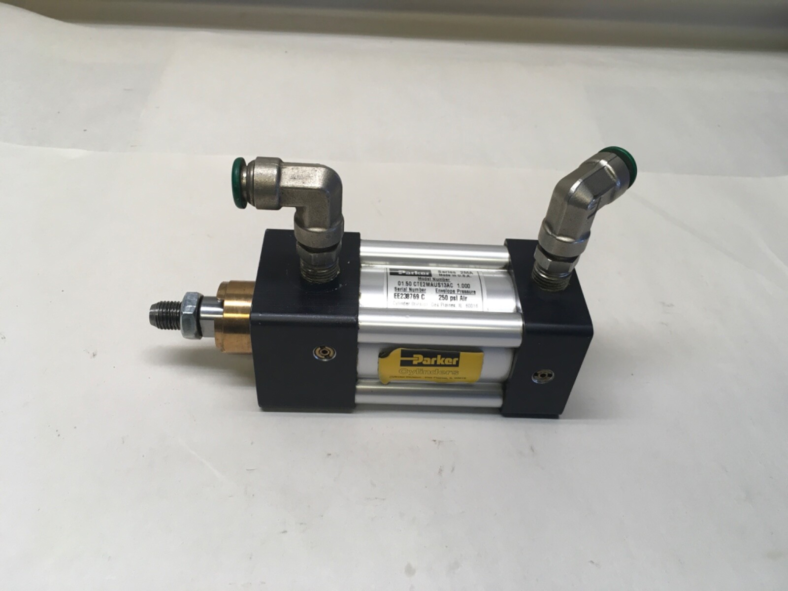 Parker 01.50 CTE2MAUS13AC 1.000 Series 2MA 250 PSI Pneumatic Cylinder ...
