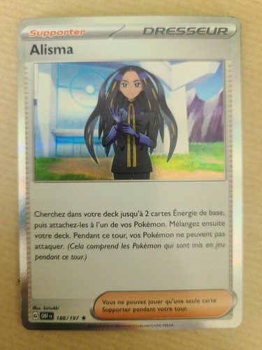 Carte Pokémon ALISMA 188/197 HOLO EV3 Flammes Obsidiennes FR | eBay