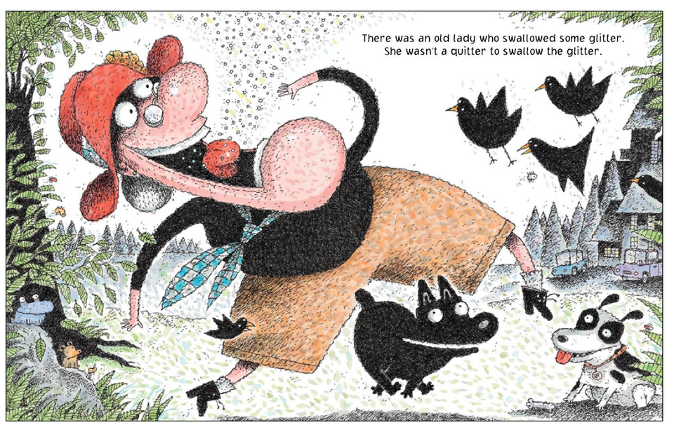 There Was an Old Lady Who Swallowed a Rose! by Lucille Colandro NEW Pb ...
