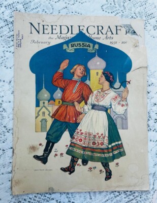 Needlecraft Magazine FEBRUARY 1931 John Edwin Jackson Cover. Lucky ...