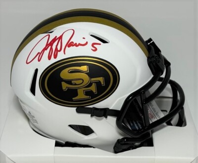 San Fran 49ers JEFF GARCIA Signed Riddell LUNAR Speed Mini Helmet AUTO ...