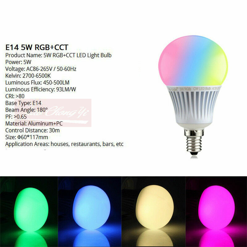 2.4G LED Bulb MR16 GU10 E14 E27 LED lamp smart wireless 6W 9W RGBCCT ...