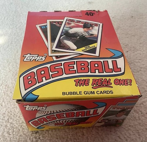 1988 Topps Baseball Wax Box 36 Unopened Sealed Packs Vintage Baseball ...