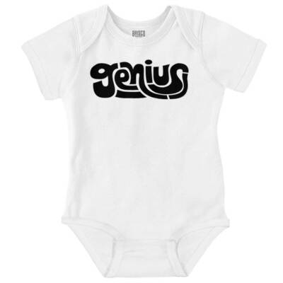 Groovy Genius Motivational Inspirational Newborn Baby Boy Girl Infant ...