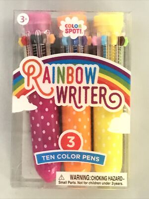 Color Spot! Mini Rainbow Writer - 3 Ten Color Pens | eBay