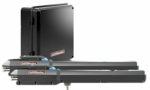Liftmaster LA500PKGU Dual 1/2 HP DC Swing Gate Door Opener 18' 1600LBs ...