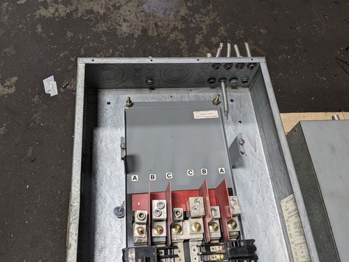 Square D NQOB Panelboard 400 AMP 120/208V 3 Phase 4W 42 Space Box MH53 ...