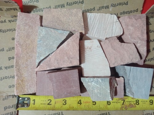 Box of Catlinite, Black Pipestone, Italian Alabaster, and Multi-Colored ...