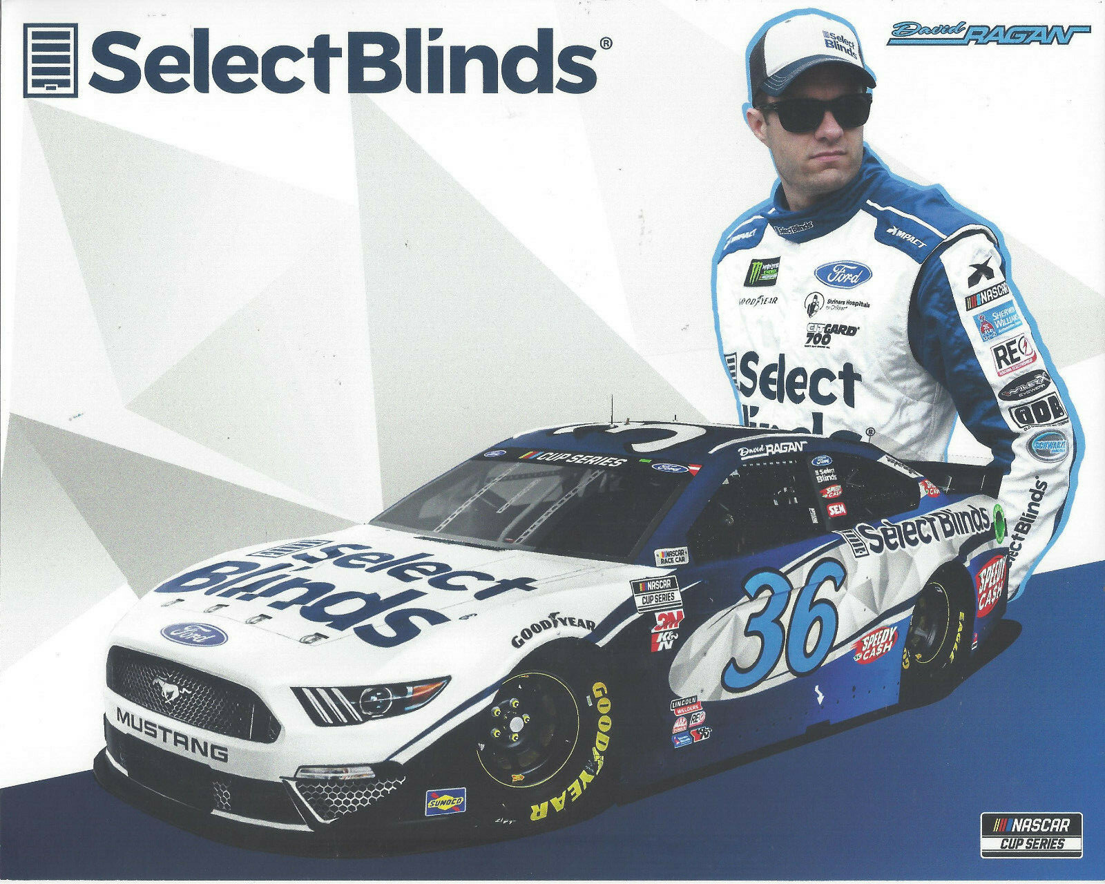 2020 DAVID RAGAN "SELECT BLINDS DAYTONA 500" #36 NASCAR CUP SERIES ...