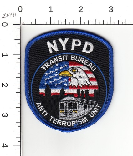 ANTI TERRORISM UNIT TRANSIT BUREAU NYPD NEW YORK COLLECTIBLE POLICE ...