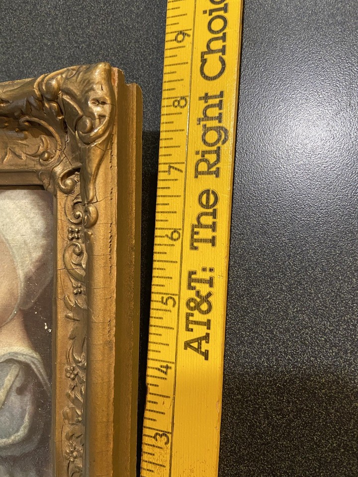 Older Antique Reproduction Oil Painting of Baby Stuart, Ornate Frame, 6 ...