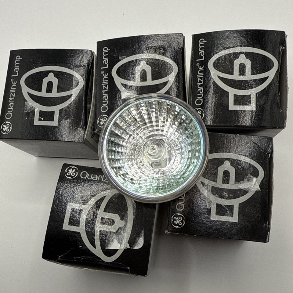 Lot 5 GE Quartzline ENX Projector Lamps 82V 360W Halogen Bulb New MR16 ...