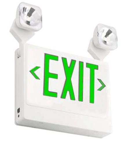 PHILIPS EXIT SIGN GREEN LETTERS WITH 2 LAMPS VCGW NEW FREE SHIPPING ...