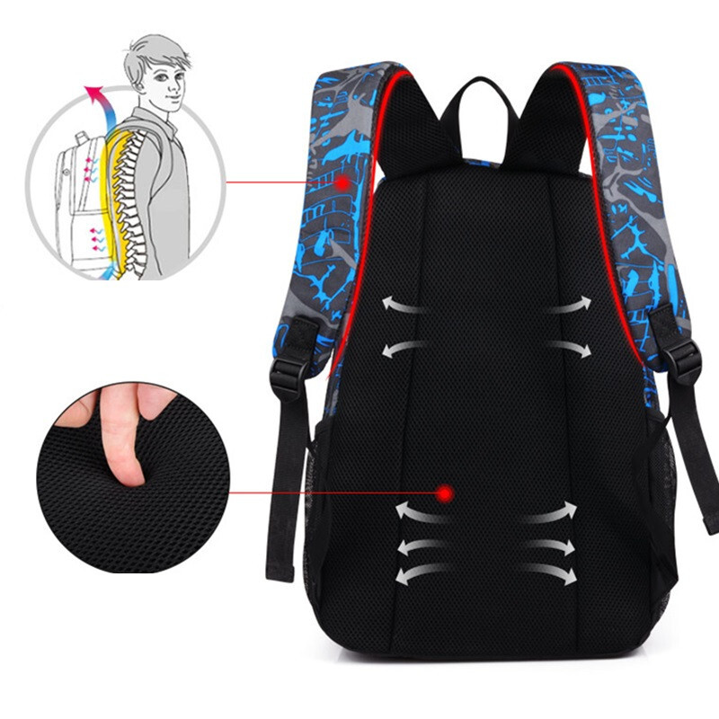 Senkey & Style Backpack With USB With Code Lock Pencil Case Bag Over ...