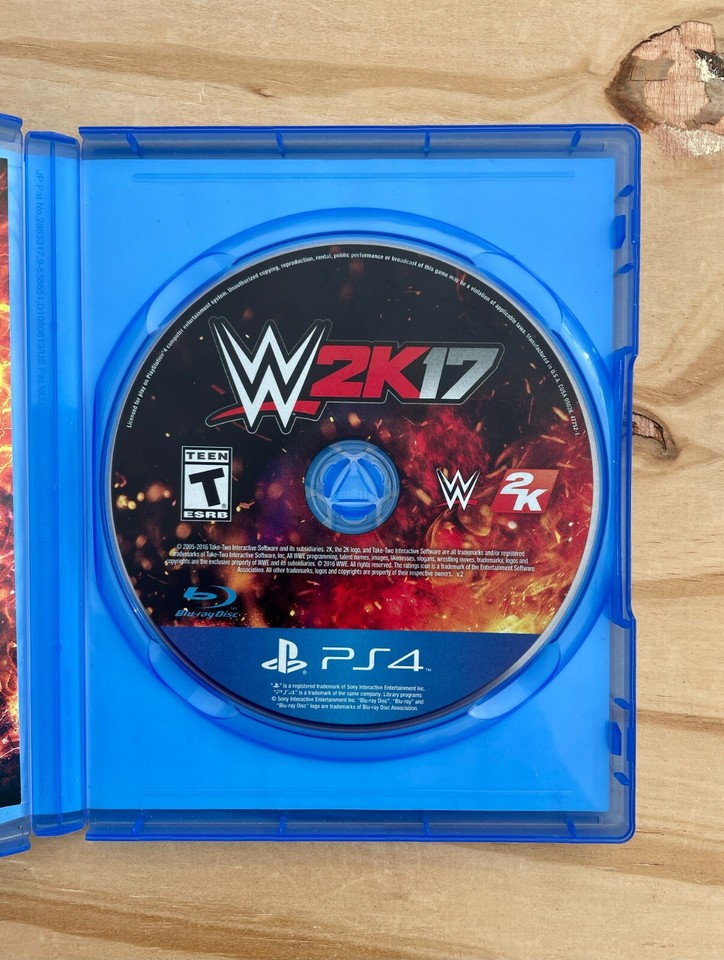 W2K17 Sony Playstation PS4 WWE Game Disc Wrestling 2017 Complete With ...