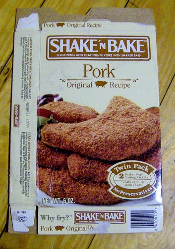 RARE vintage 1980s SHAKE N BAKE box OLD FOOD PACKAGING baking dinner ...