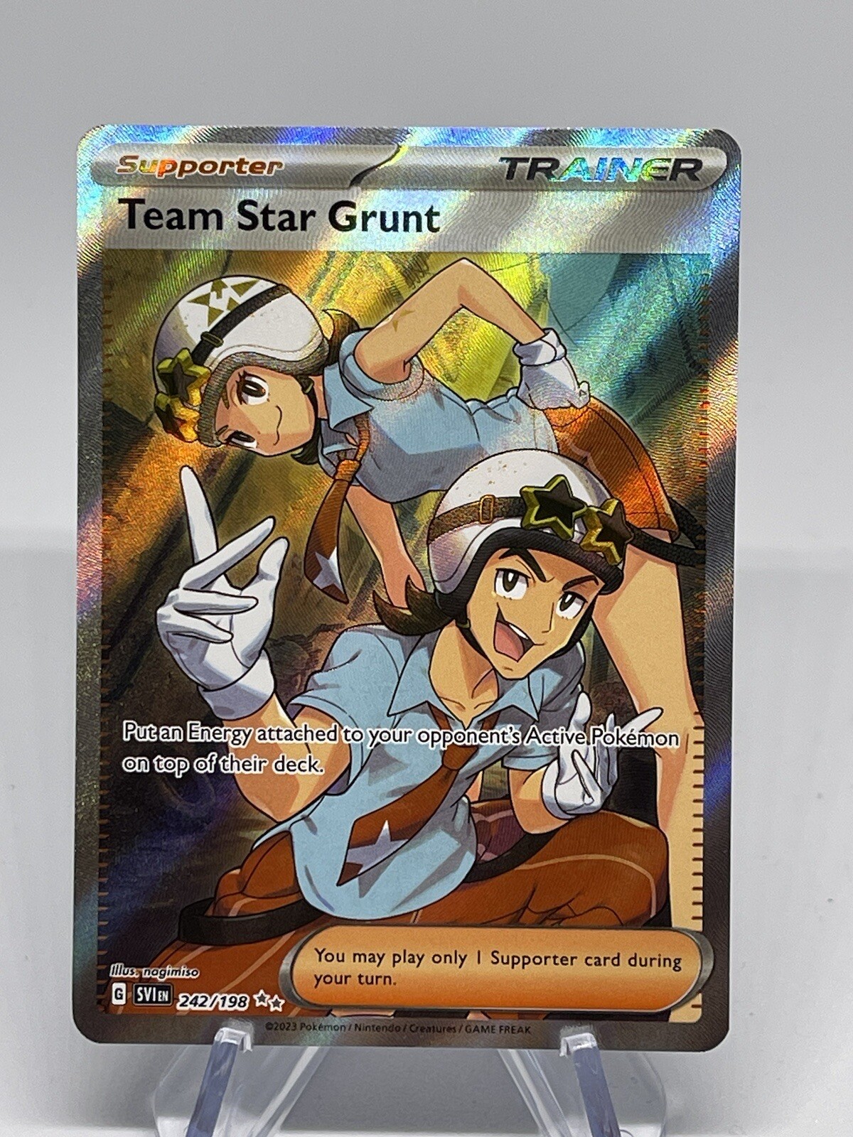 Team Star Grunt Full Art 242/198 Pokémon TCG Ultra Rare NM/M | eBay