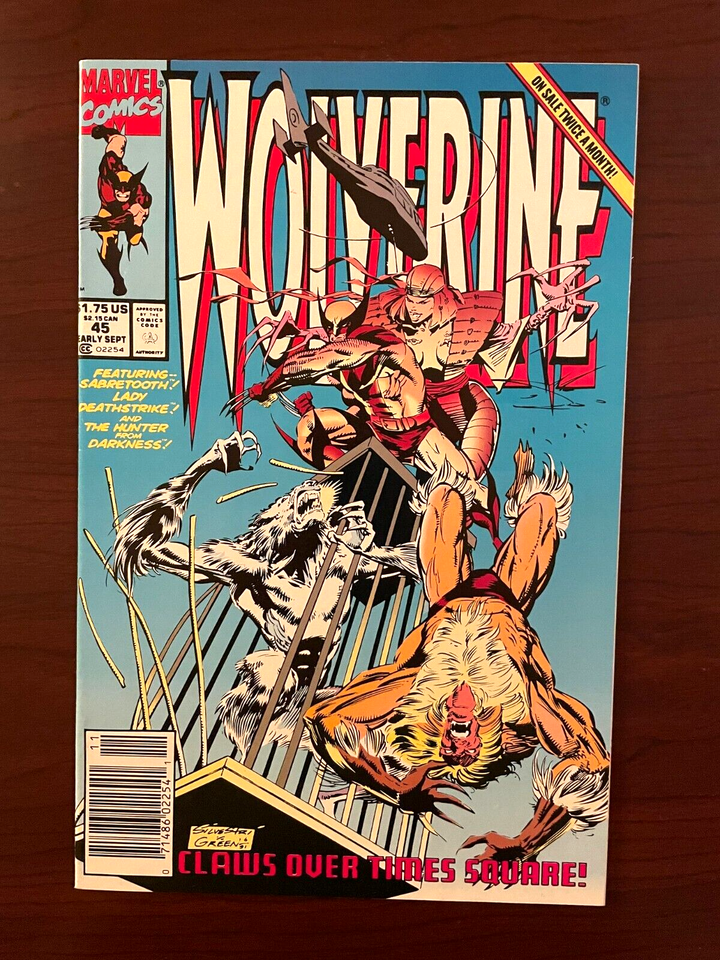 Wolverine #43 #45 & #52 (Marvel Comics 1991-92) Copper Age 1st Abscissa ...