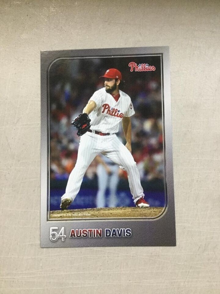 PHILLIES 2018 Austin Davis PHOTO CARD 4" X 6" SGA | eBay