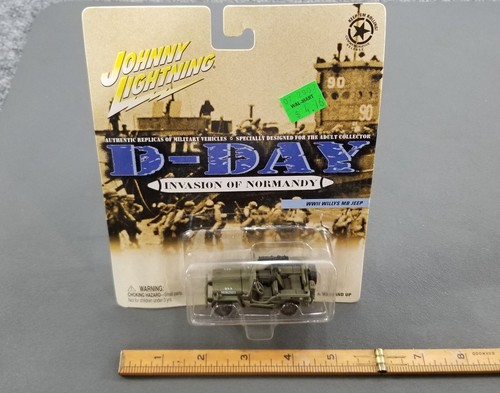 Johnny Lightning D Day Invasion Of Normandy WW II Willys Mb Jeep W/MOUNTED GUN | eBay