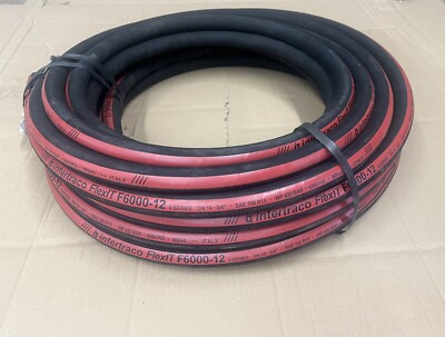 INTERTRACO HYDRAULIC HOSE 3/4" 50' FEET FOUR WIRE HOSE SAE 100R15 6000 ...
