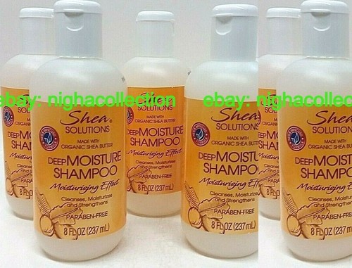 (LOT 6) Shea Solutions Deep Moisture Shampoo Made w/ ORGANIC SHEA ...