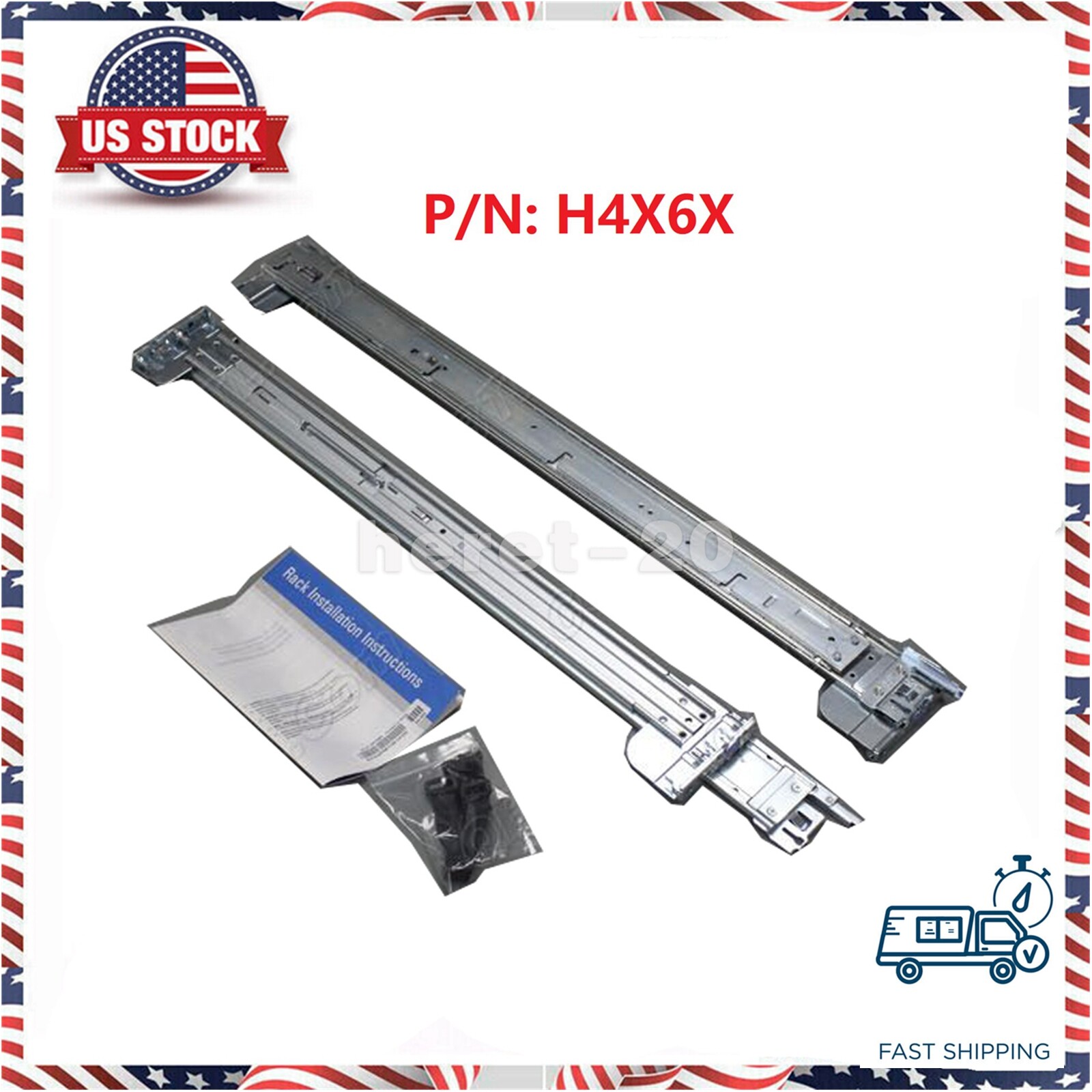 For DELL POWEREDGE R720 R730 R720XD R820 2U SLIDING READY RAIL KIT ...